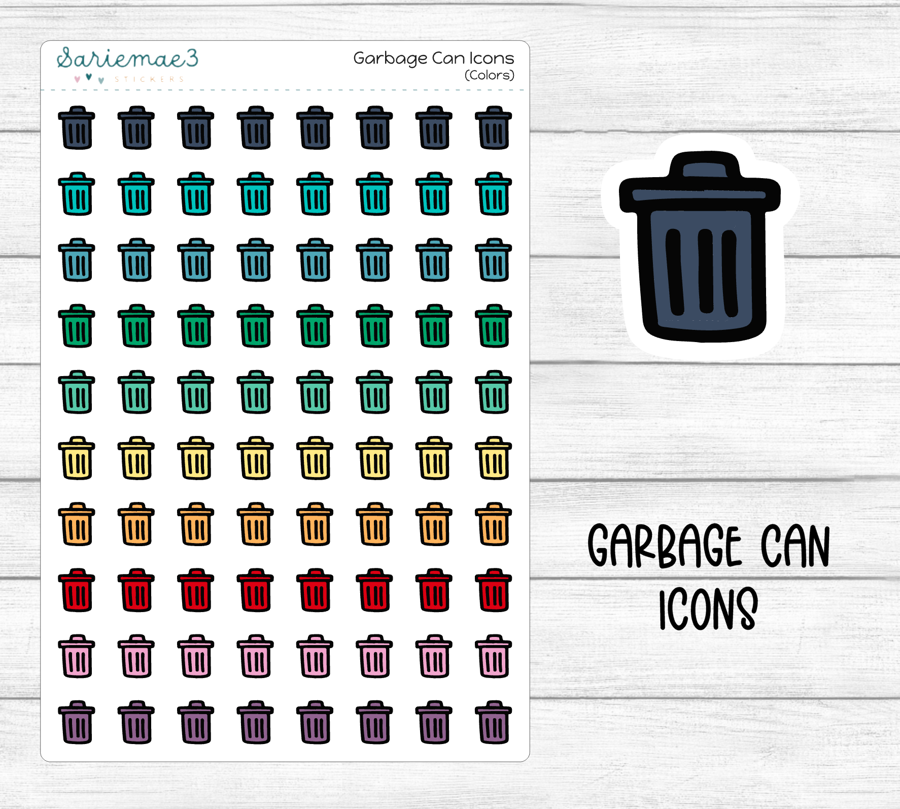 Garbage Can Icons – SarieMae3