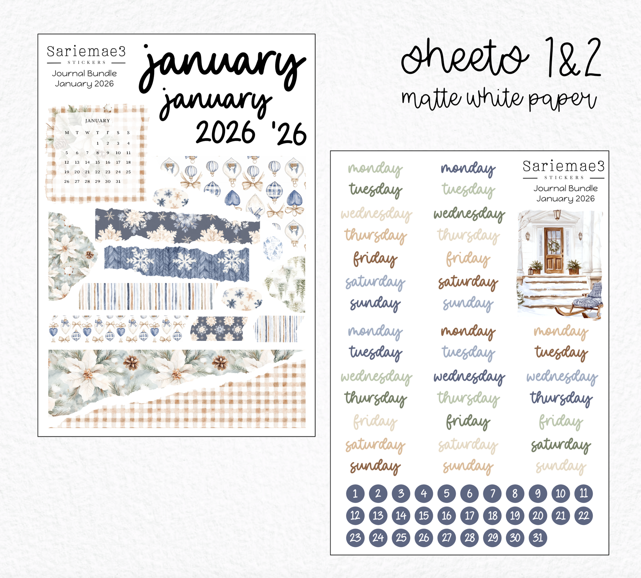 January Journal Bundle (20% off) LIMITED TIME! – SarieMae3