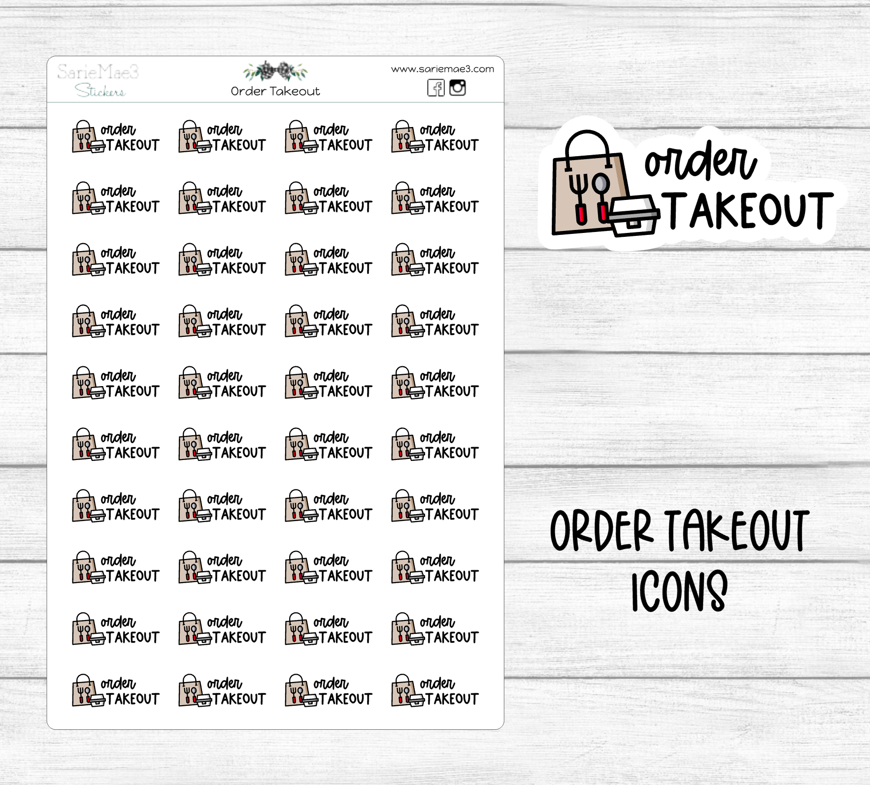 Order Takeout Icons – SarieMae3