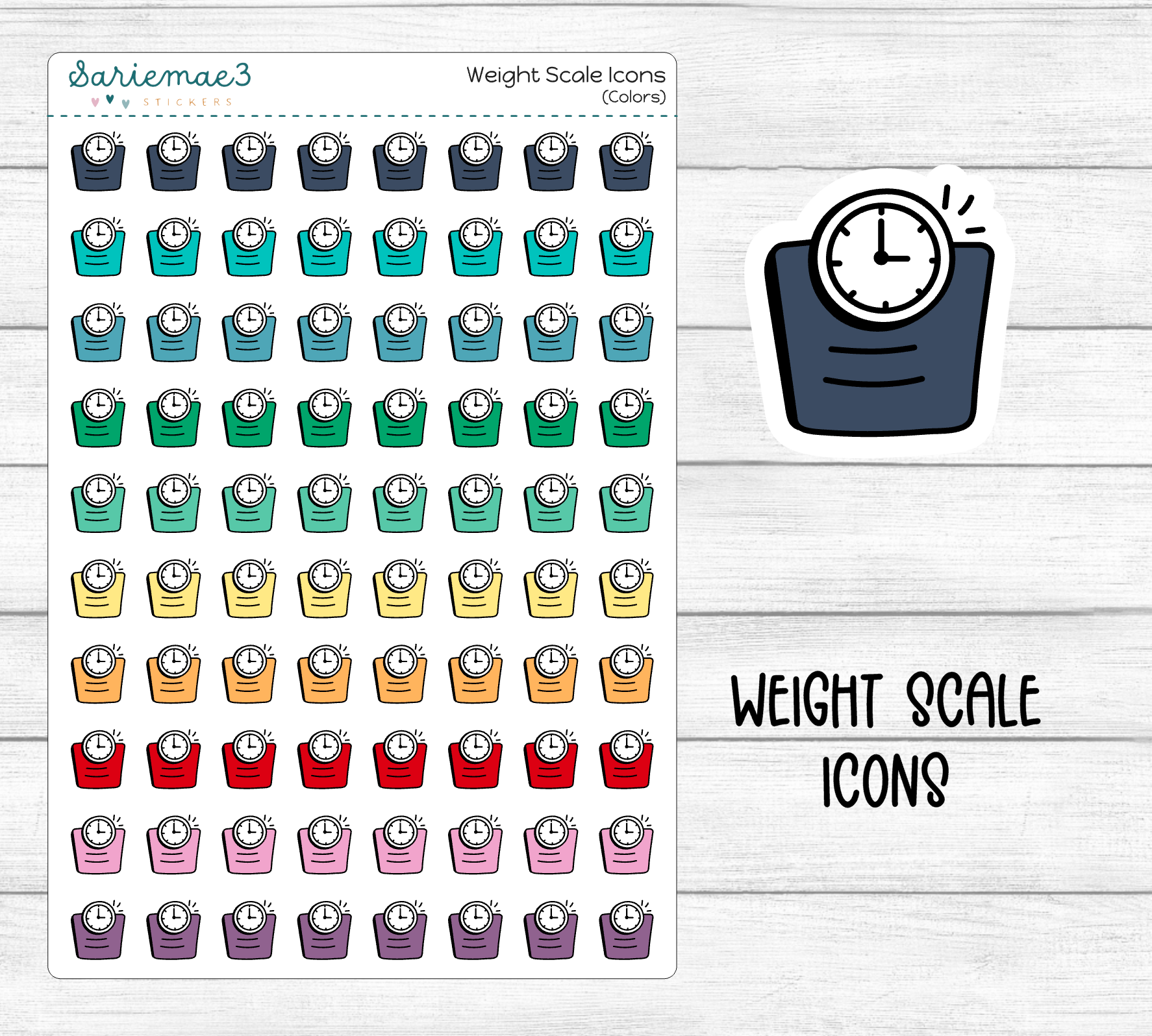 Weight Scale Icons – SarieMae3