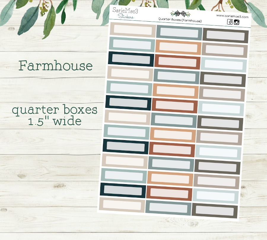 Quarter Boxes (Farmhouse) – SarieMae3