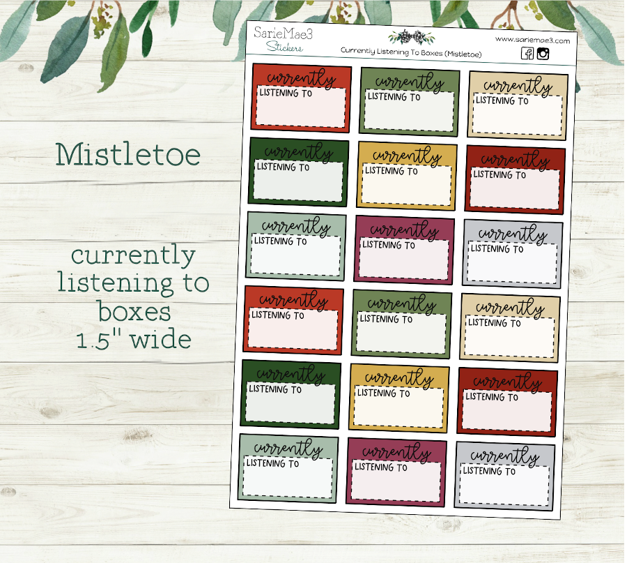 Currently Listening To Boxes (Mistletoe) – SarieMae3